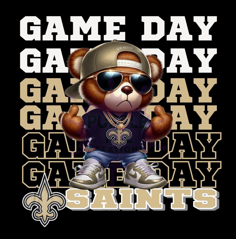 2 PNG File - Saints Game Day - Transparent Background - Etsy