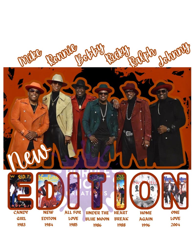 New Edition Album Cover PNG - Clothing Tumbler Journal Cake Topper ...