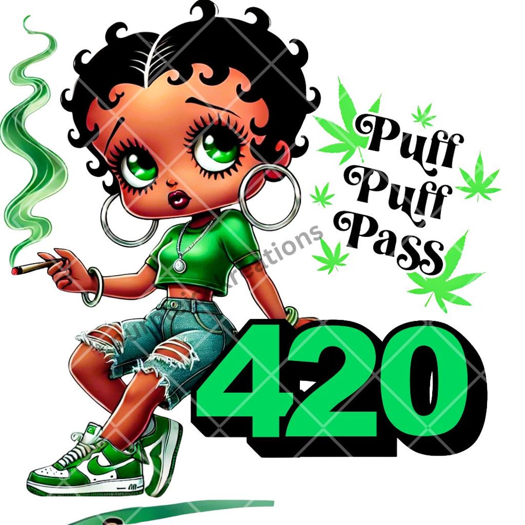 Betty Puff Puff Pass Boop PNG Digital File- Tumbler Luggage Tag ...