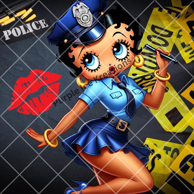 License and Registration Betty Boop PNG Digital File- Tumbler Luggage ...