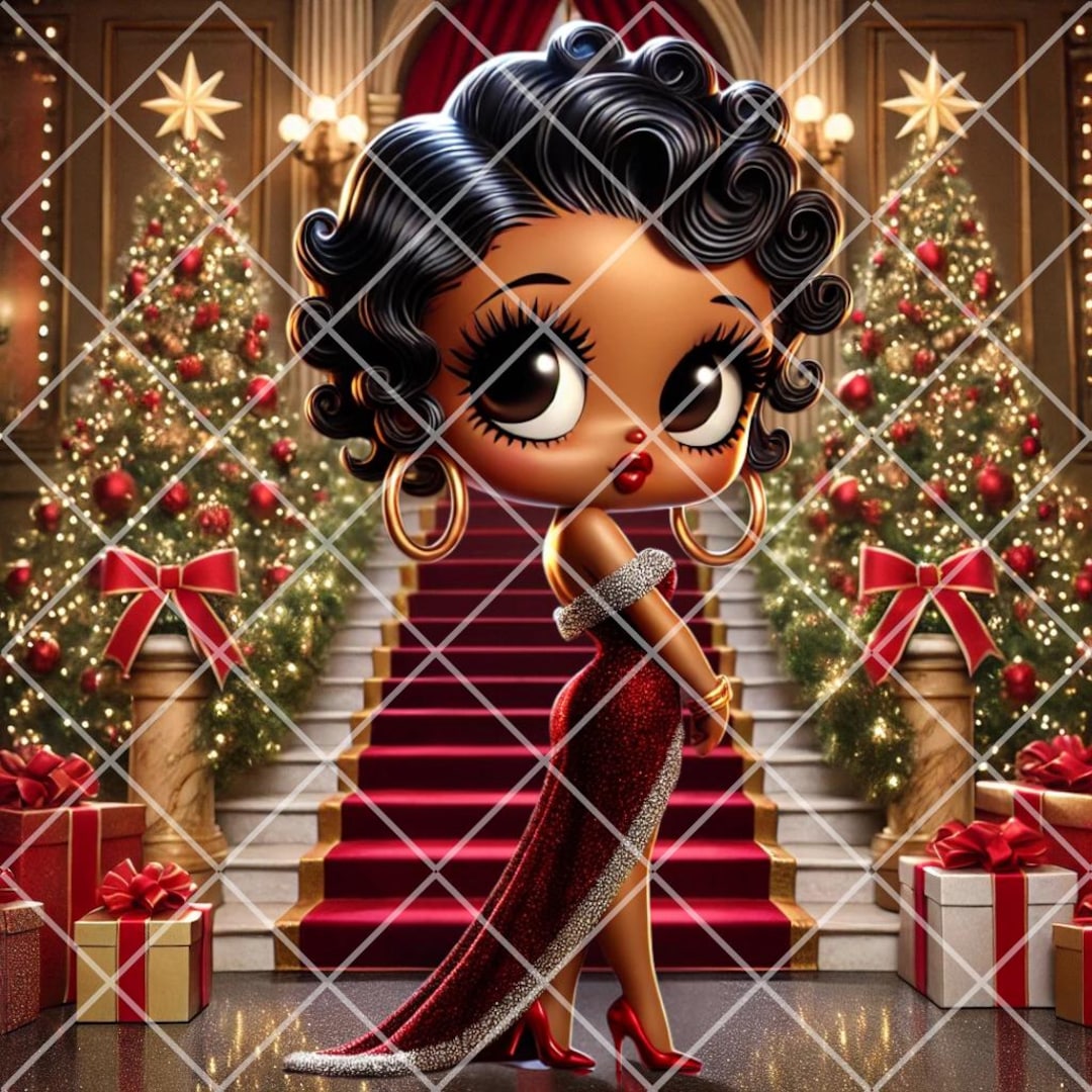 Christmas Chic - Betty Boop Greeting Cards, Wrapping Paper, Tumbler ...