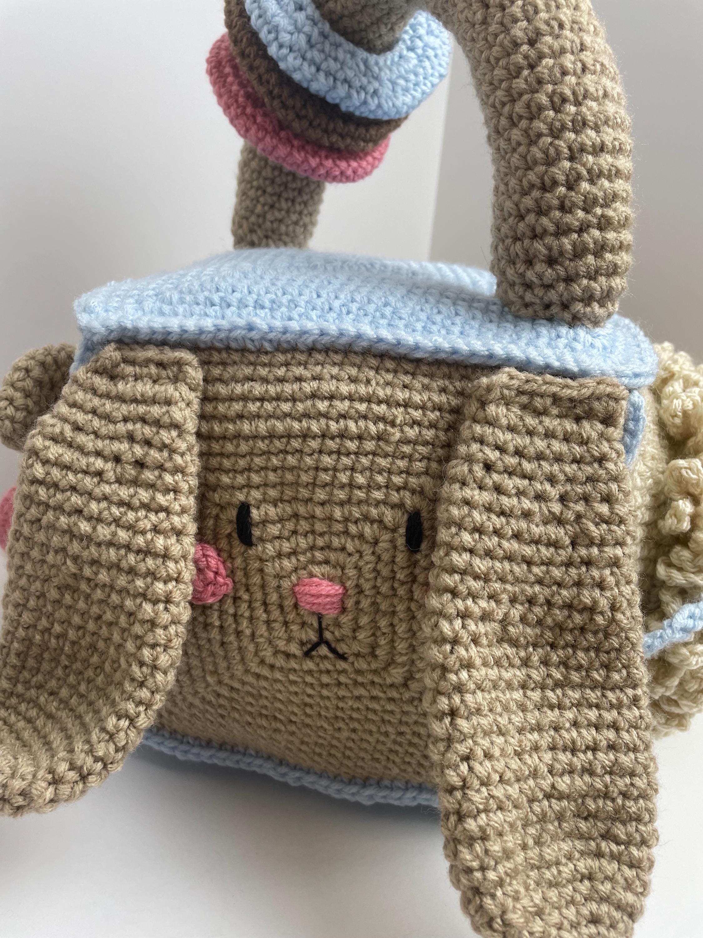 Crocheted Activity Cube, Farmhouse Cube, Amigurumi Toy, Shape Sorter ...