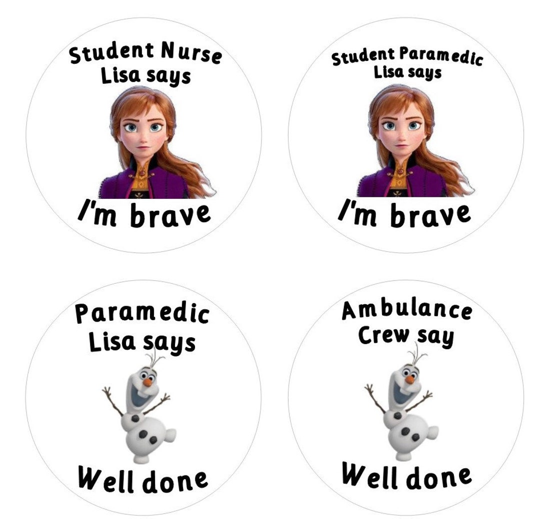 Frozen Stickers Paramedic Nurse Doctor Student Children - Etsy UK