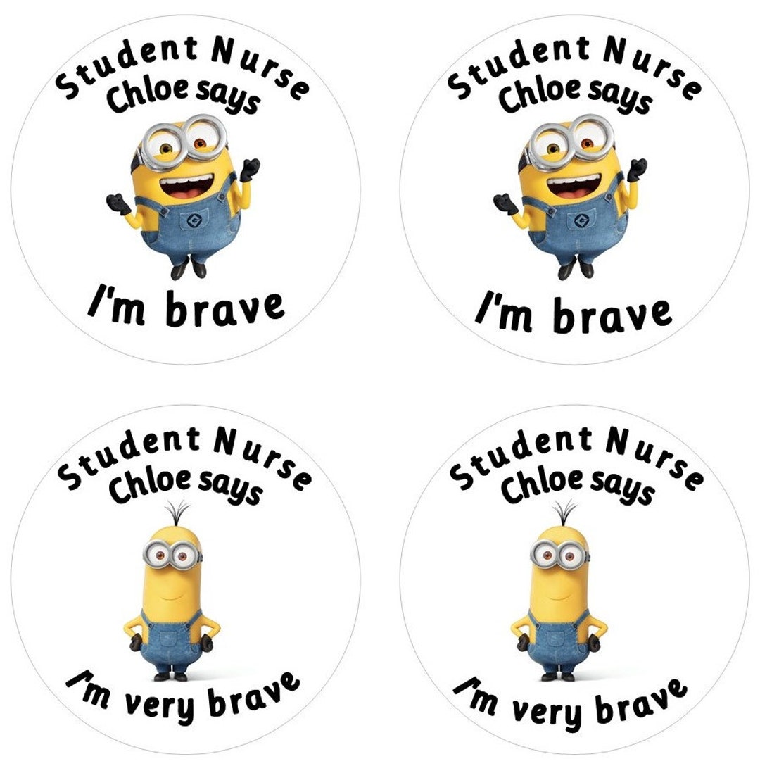 Minions Inspired, Personalised Medical Profession Stickers for ...