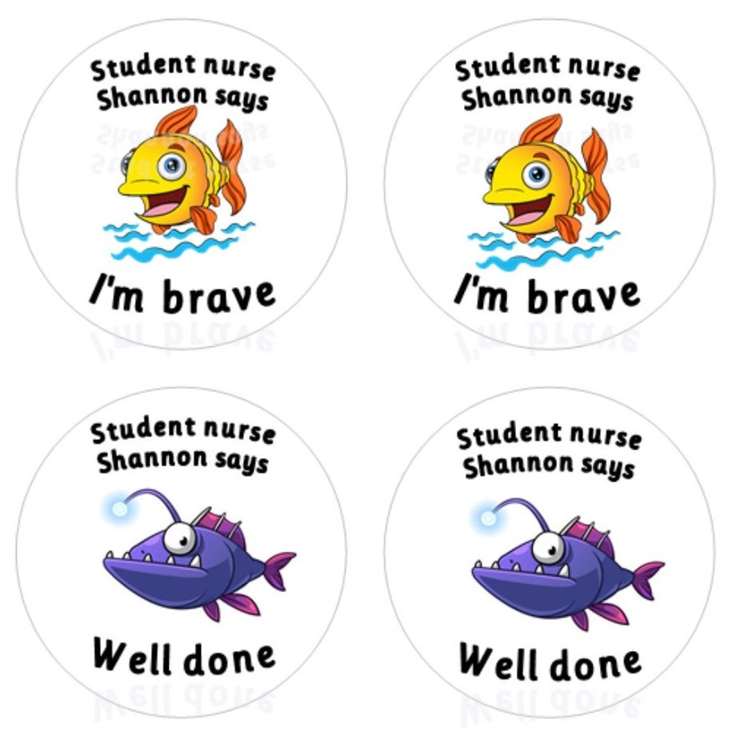 Fish Inspired, Personalised Medical Profession Stickers for Paramedics ...