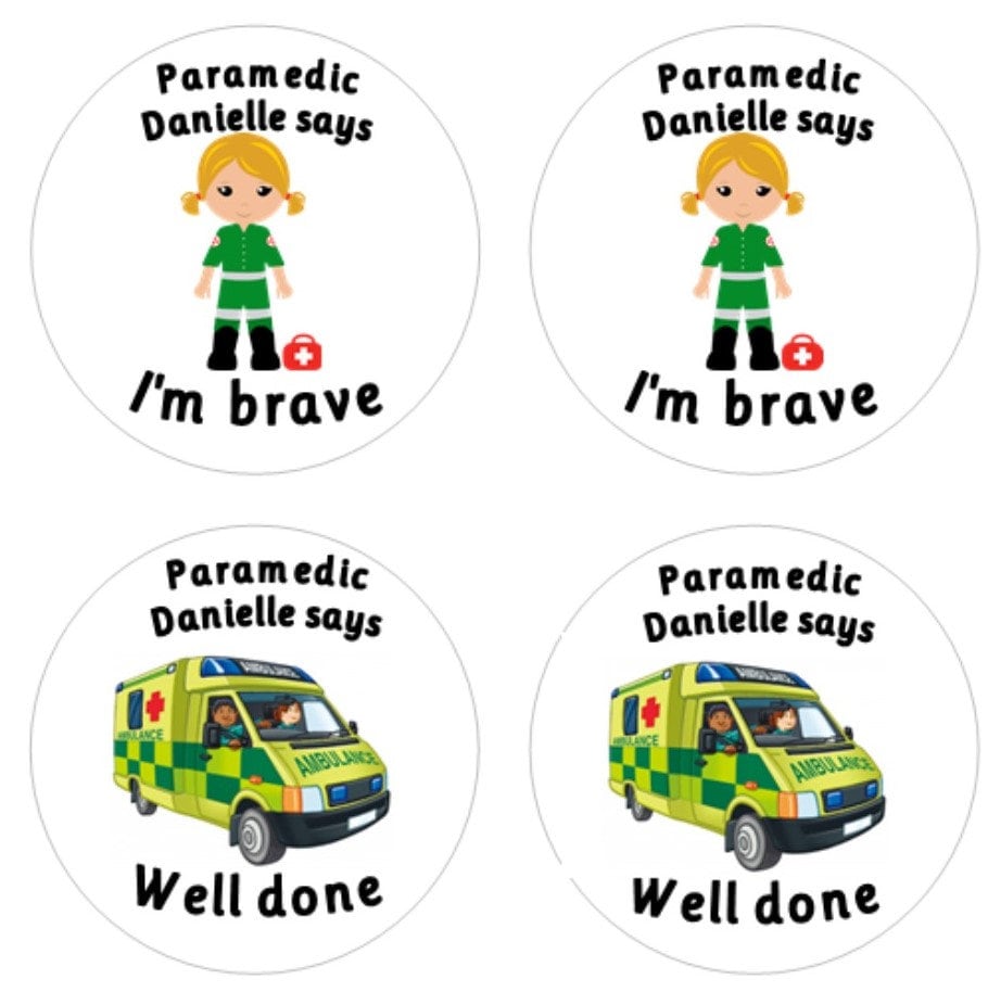 Paramedic Stickers children ambulance brave student | Etsy