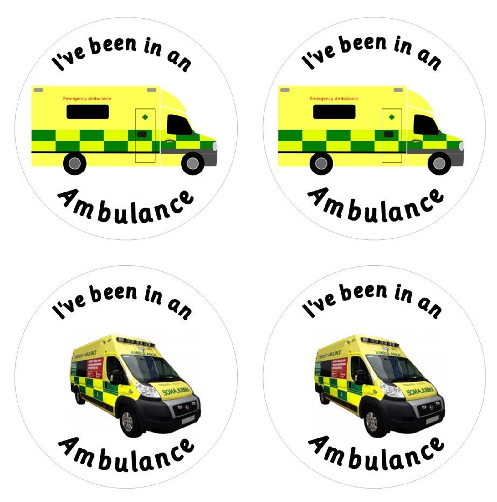 Personalised Ambulance Stickers for Brave Patients - Custom NHS ...