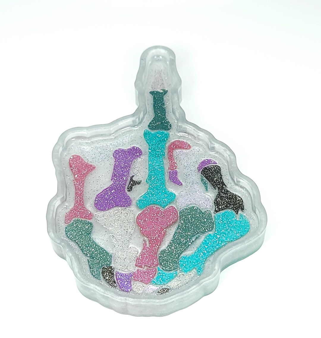 Epoxy Resin Middle Finger Skeleton Hand Trinket Dish - Etsy