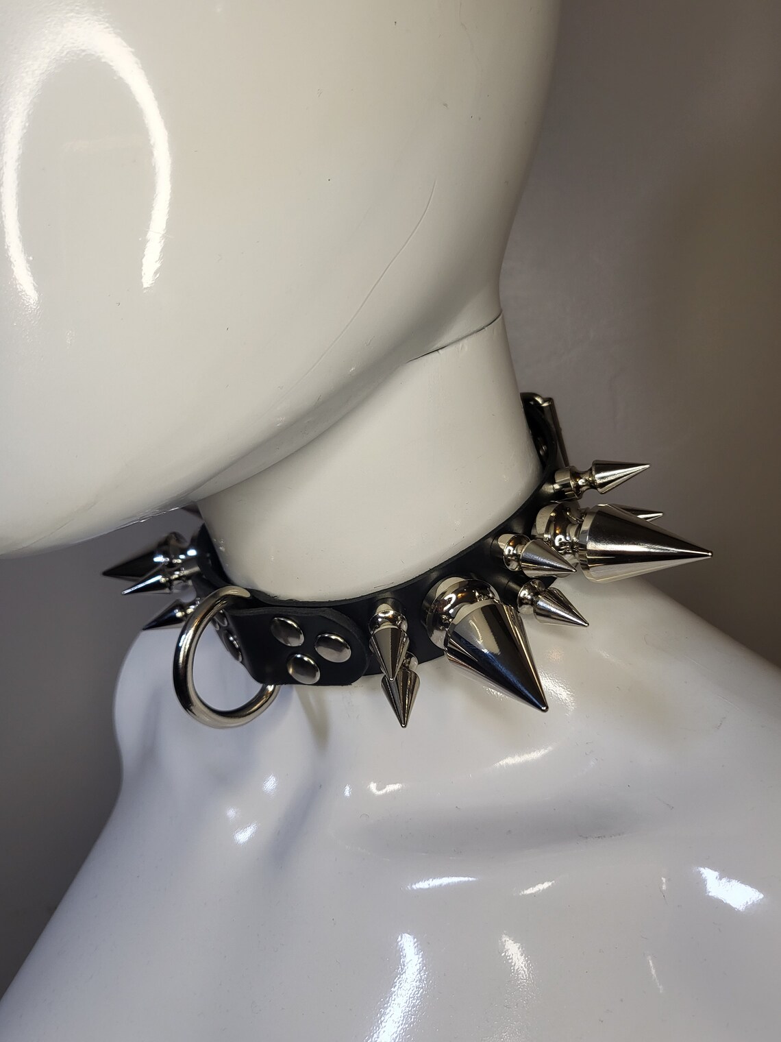 Brat Attack Large Spiked Slave Collar - Etsy