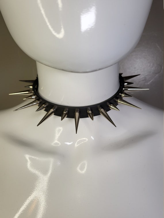 Extra Spikey Slender Punk Collar | Etsy