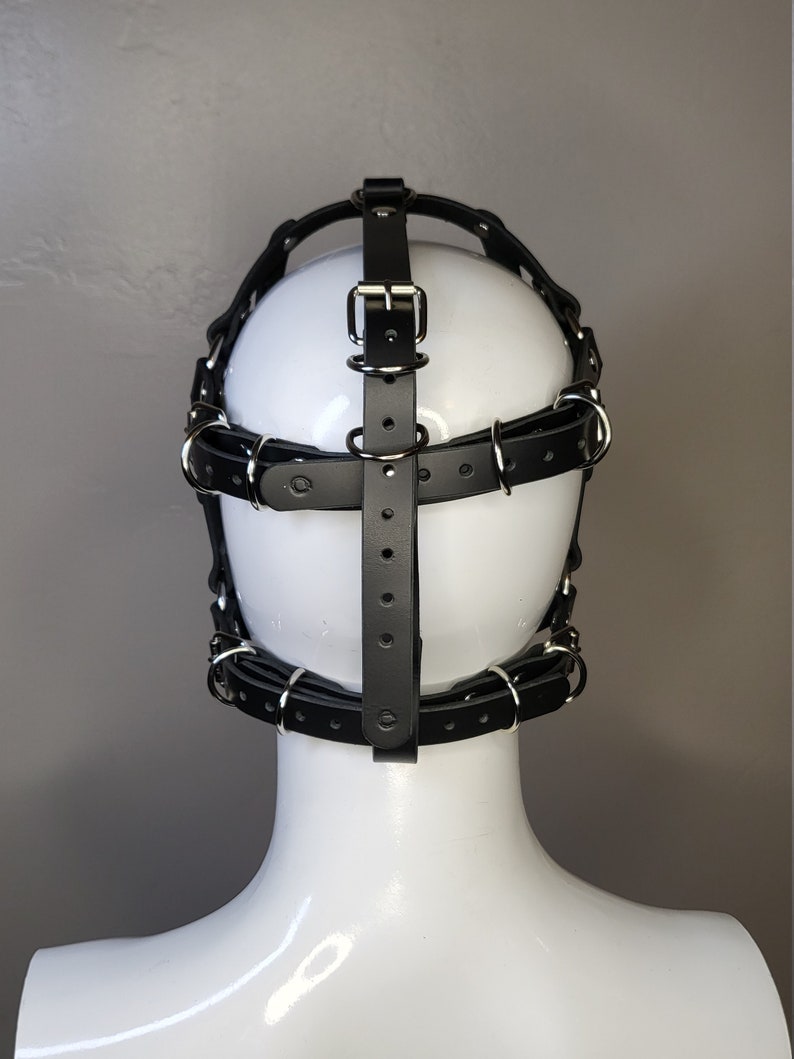The Holy Bridle Leather Face Cage | Etsy