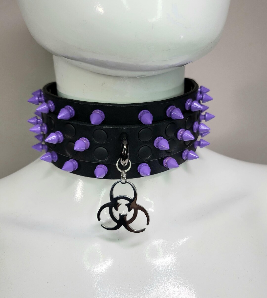 Biohazard Cybergoth (purple Spikes) - Etsy