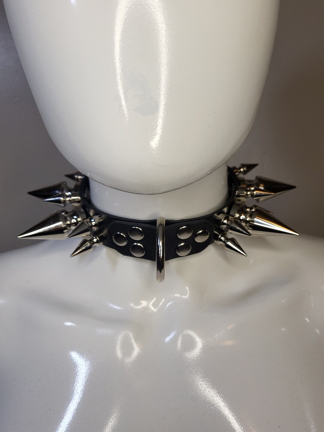 Brat Attack, Large Spiked Slave Collar - Etsy