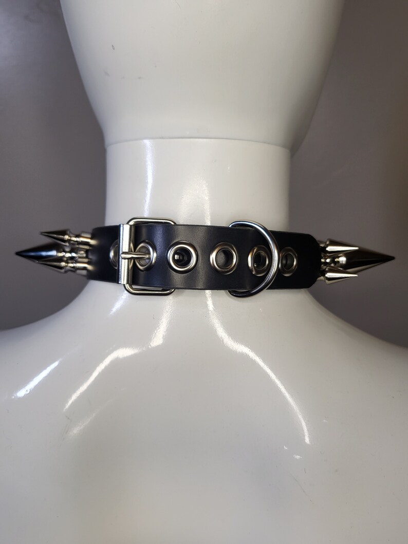 Brat Attack Large Spiked Slave Collar - Etsy