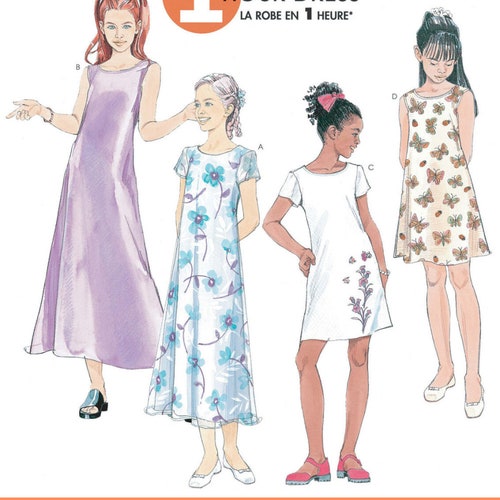 DRESS SEWING PATTERN Make Tween Teen Girls Clothes Kids | Etsy