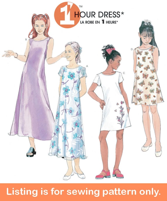 DRESS SEWING PATTERN Sew Girls Tween Teen Clothes Clothing | Etsy