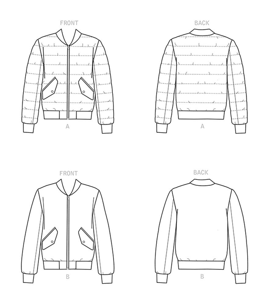 JACKET SEWING PATTERN | Sew Mens Clothes Clothing | Varsity Bomber ...