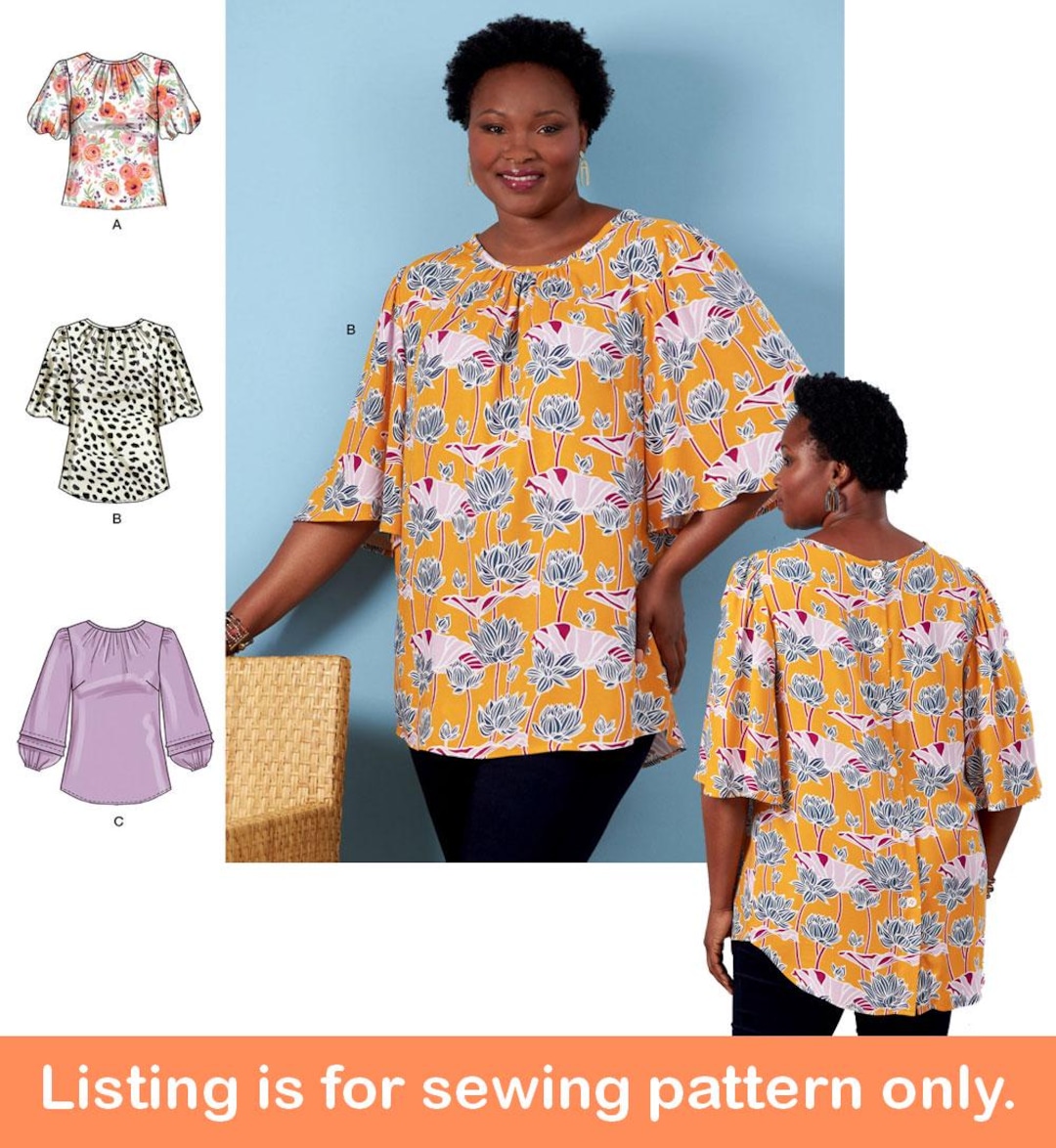 TOP SEWING PATTERN | Sew Womens Clothes Clothing | Extra Long Shirt ...