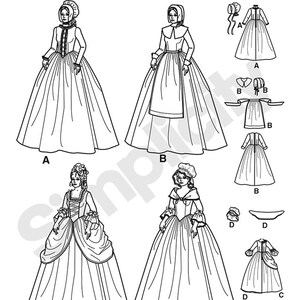 COSTUME SEWING PATTERN | Sew Womens Halloween Dress Outfit | Pilgrim ...