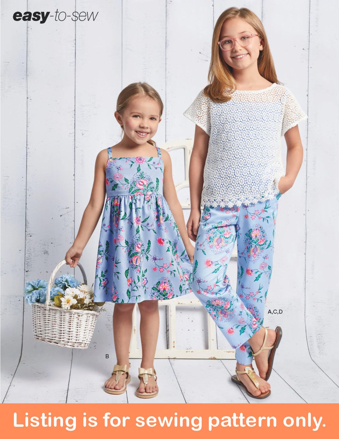 GIRLS SEWING PATTERN |make Summer Clothes | Kids Clothing Spring Dress ...