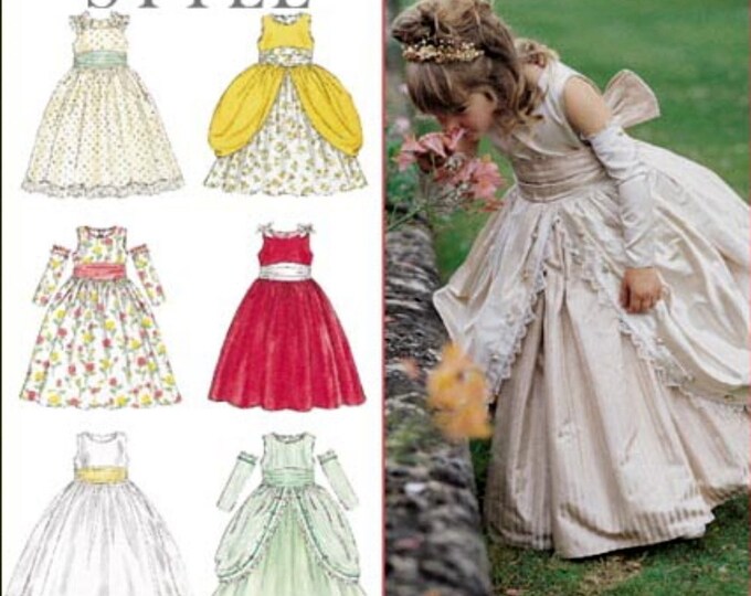 GIRLS SEWING PATTERN | Sew Formal Clothes Clothing | Flower Girl Dress ...