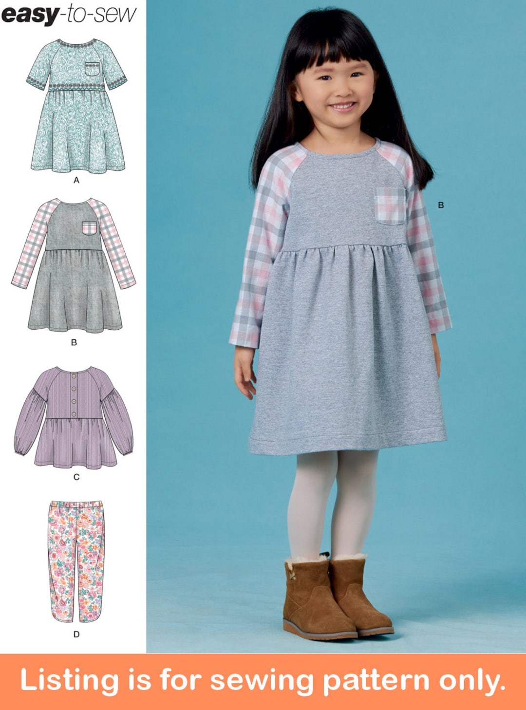 Sale!! GIRLS SEWING PATTERN | Make Fall Clothes | Clothing Dress Shirt ...