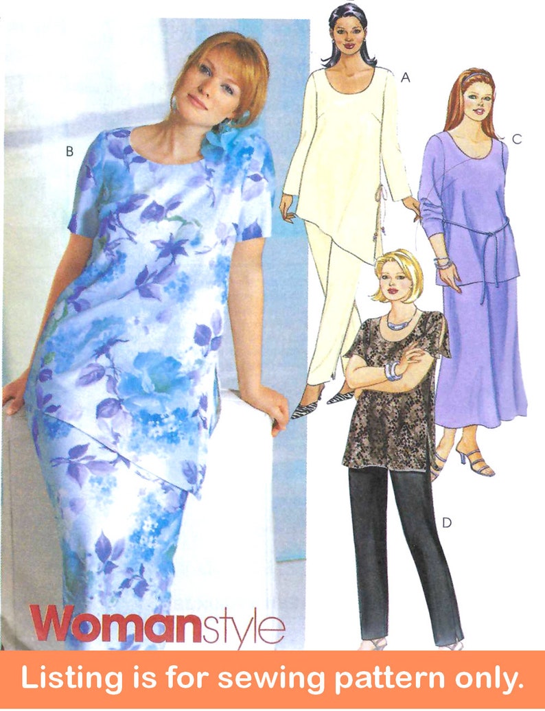 WOMENS SEWING PATTERN | Sew Woman Misses Clothes Clothing | Top Skirt ...