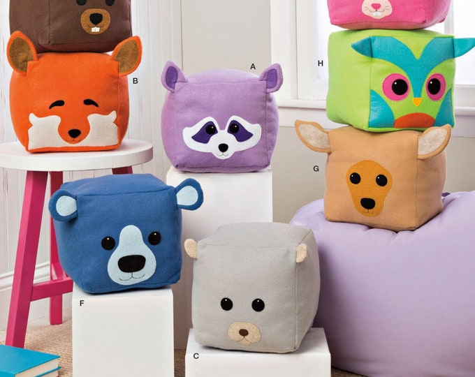 BLOCKS SEWING PATTERN | Make Stackable Animal Cubes | Soft Cloth Toy ...