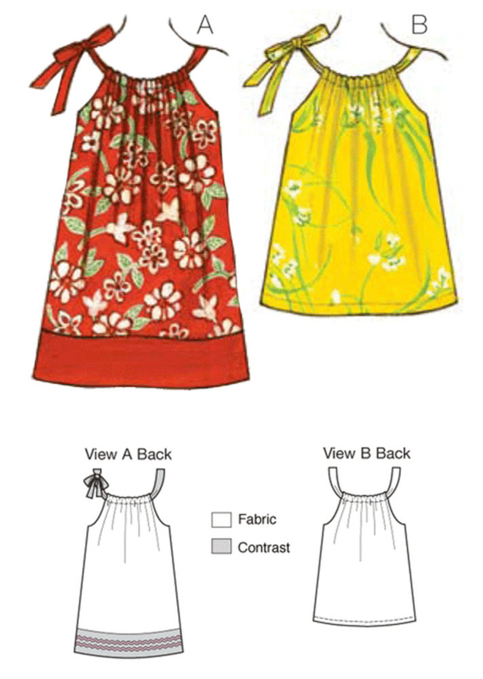 GIRLS SEWING PATTERN Make Summer Clothes Clothing Dress - Etsy