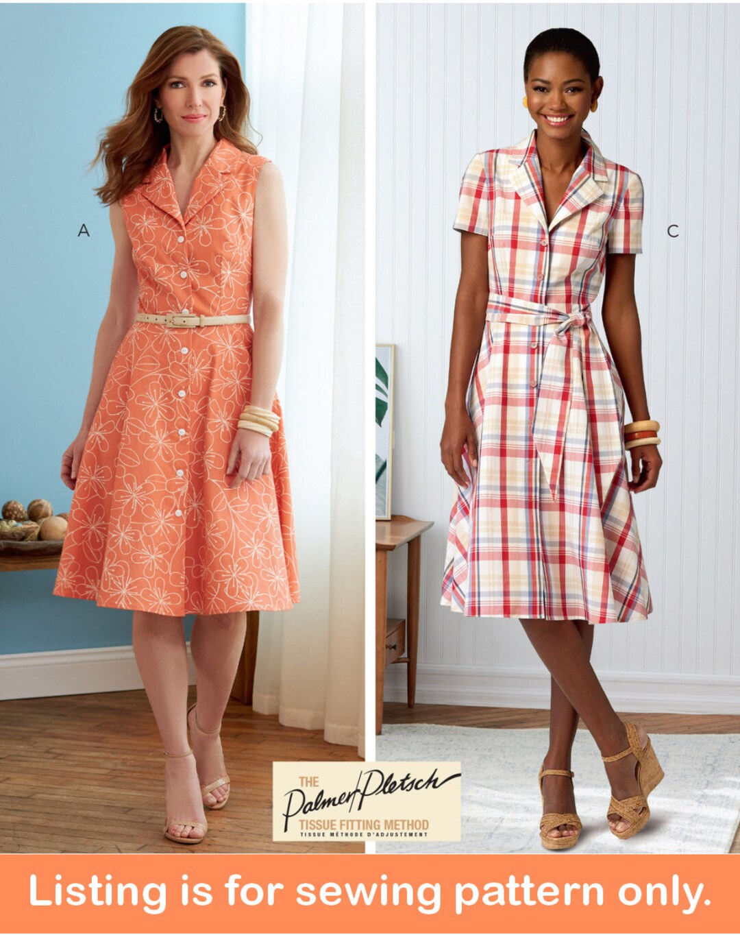 SHIRT DRESS Sewing PATTERN | Sew Women Clothes Clothing | Button-down ...