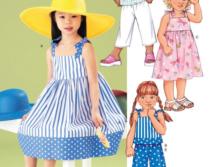 GIRLS SEWING PATTERN | Make Kids Clothes | Clothing Dress Sundress Tank ...