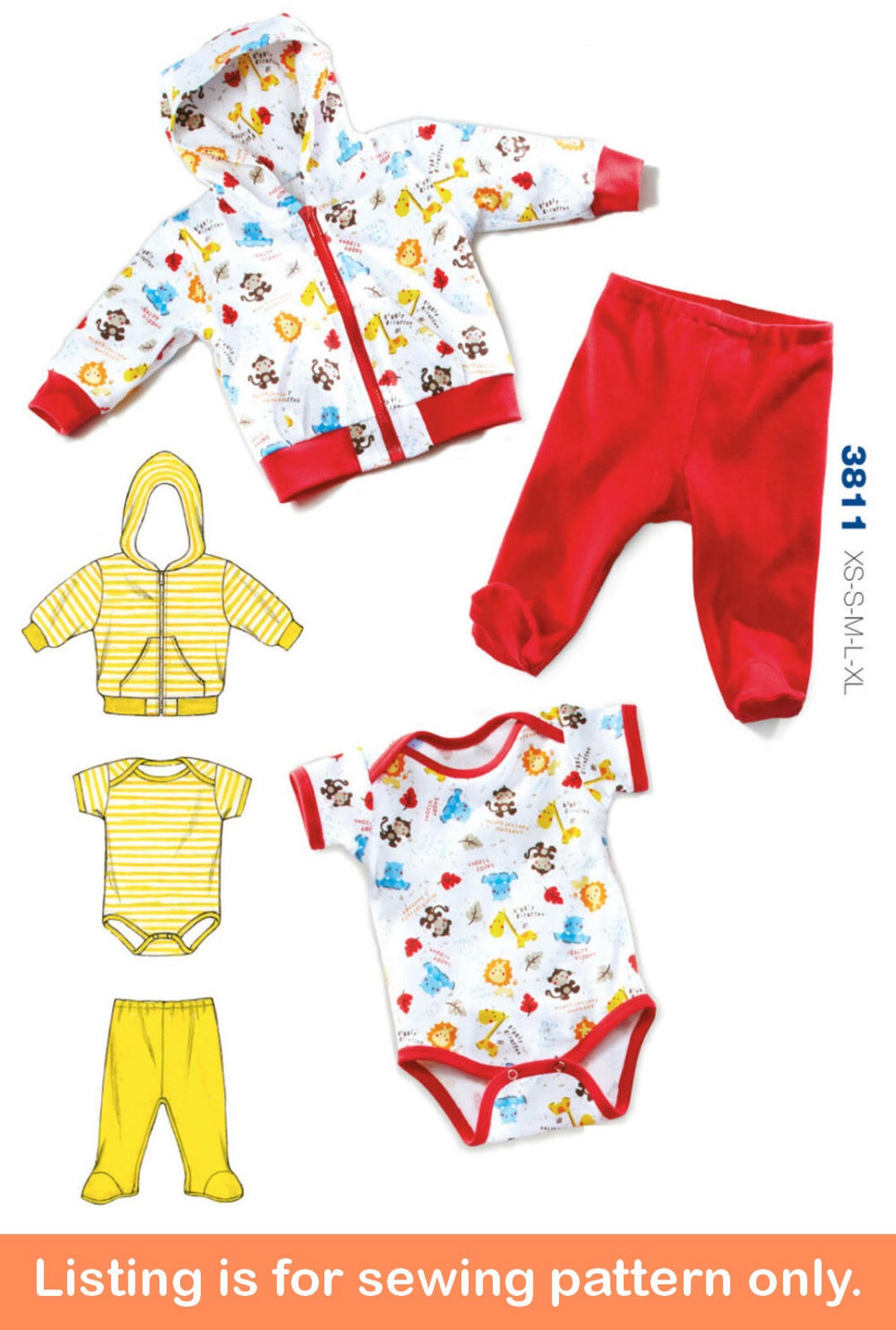 BABY SEWING PATTERN | Make Boys Girls Clothes | Infant Clothing Jacket ...