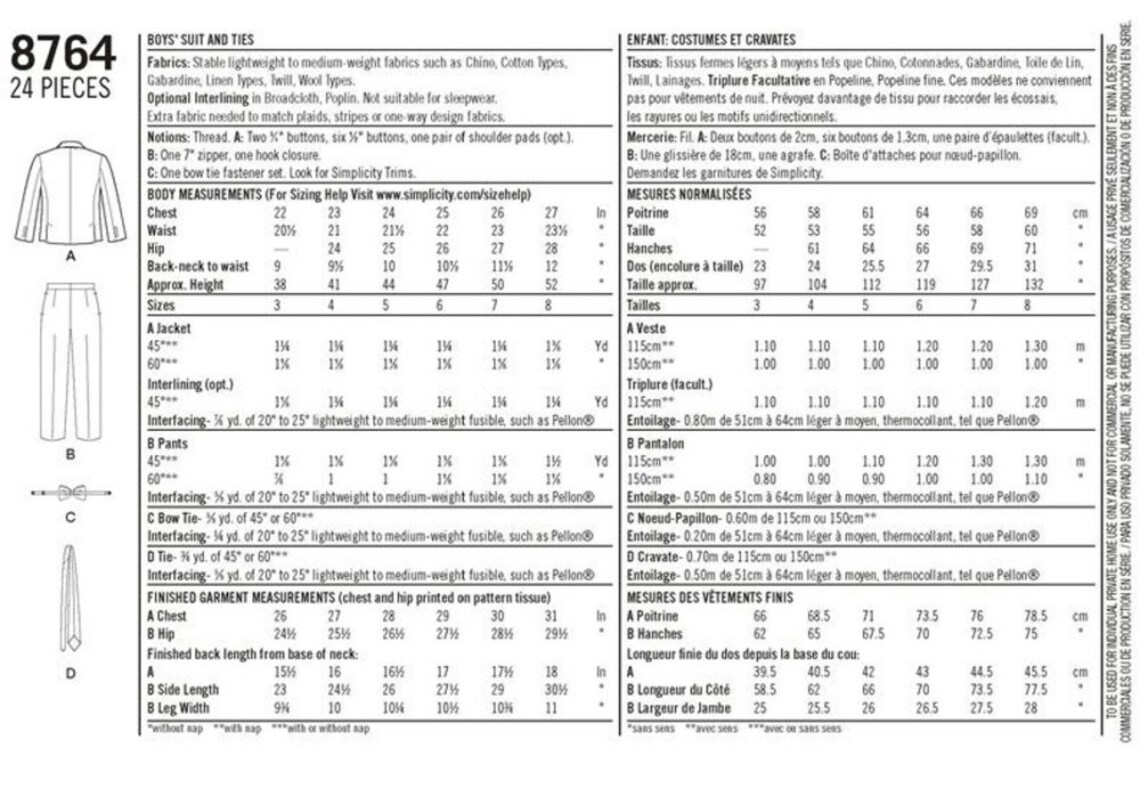 SUIT SEWING PATTERN | Make Boys Clothes | Kids Clothing Jacket Dress ...