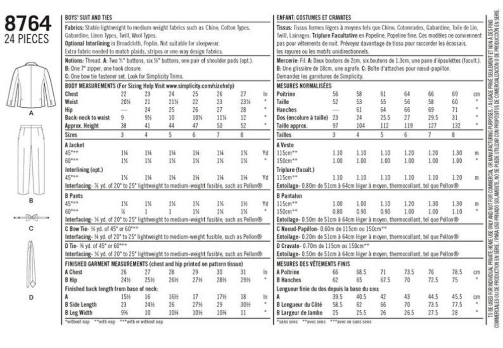 SUIT SEWING PATTERN | Make Boys Clothes | Kids Clothing Jacket Dress ...