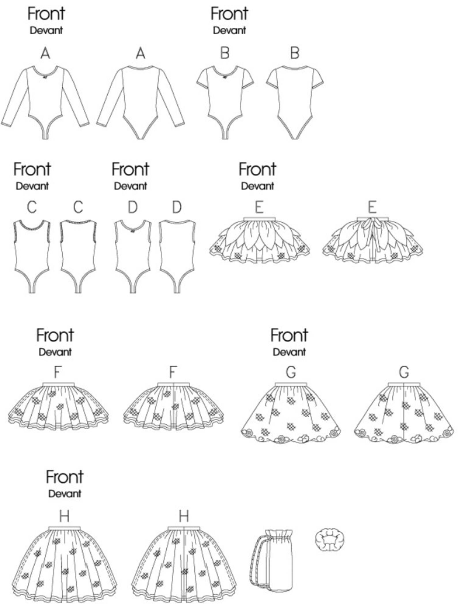 COSTUME SEWING PATTERN Make Dancewear or Halloween Outfit - Etsy