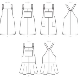 JUMPER SEWING PATTERN | Sew Women Misses Clothes Clothing | Overalls ...