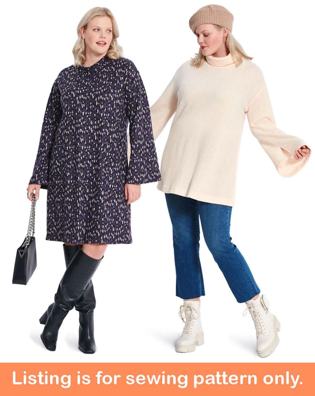 WOMENS SEWING PATTERN | Sew Winter Clothes Clothing | Shirt Top Dress ...