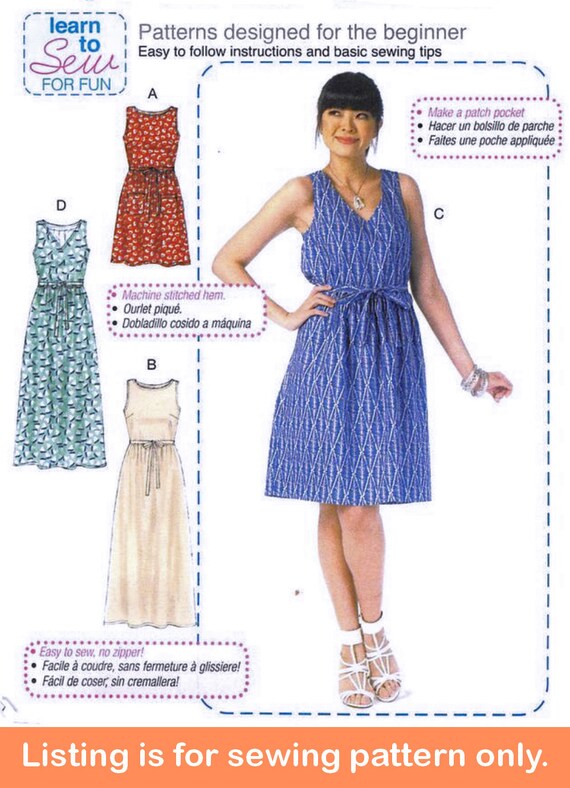 DRESS SEWING PATTERN Sew Women Misses Clothes Clothing - Etsy