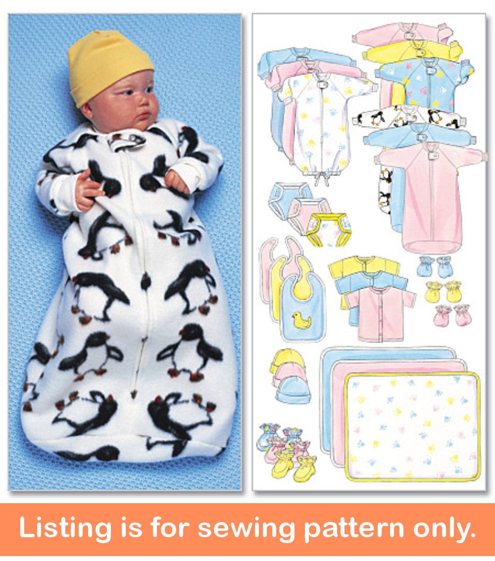 LAYETTE SEWING PATTERN Make Baby Clothes Infant Bunting | Etsy Canada