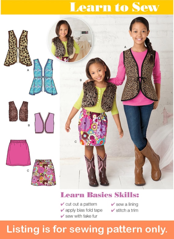 EASY SEWING PATTERN Make Girls Clothes Kids Clothing - Etsy