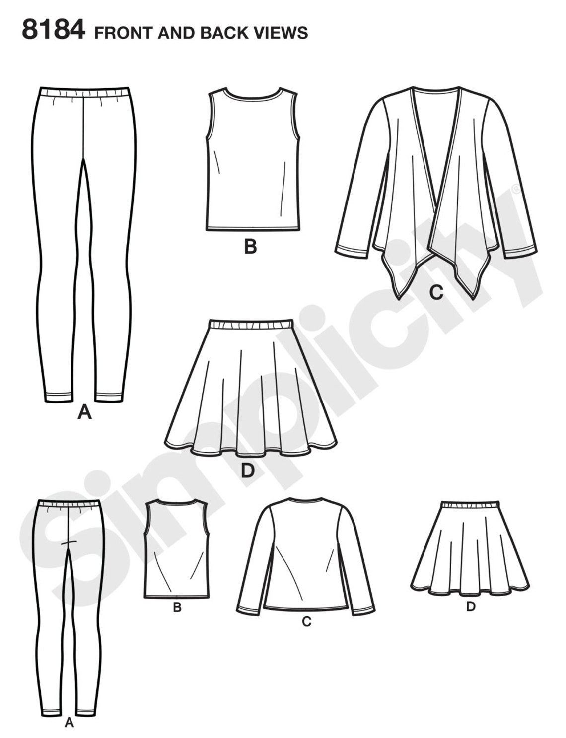 GIRLS SEWING PATTERN Sew Tween Teen Clothes Clothing Skirt - Etsy