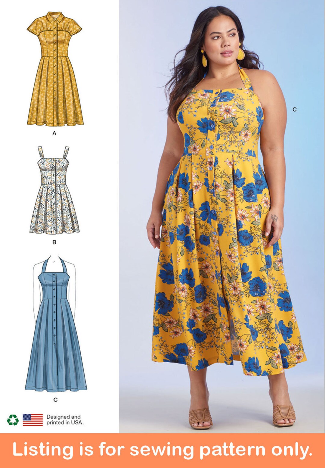 DRESS SEWING PATTERN | Sew Women Clothes Clothing | Vintage 40s 50s ...