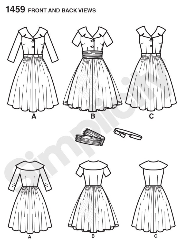 DRESS SEWING PATTERN Sew Womens Misses Clothes Clothing - Etsy