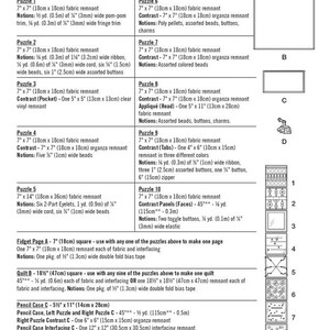 FIDGET TOYS Sewing PATTERN | Sew Fiddle Quilt Blanket | Sensory Idea ...