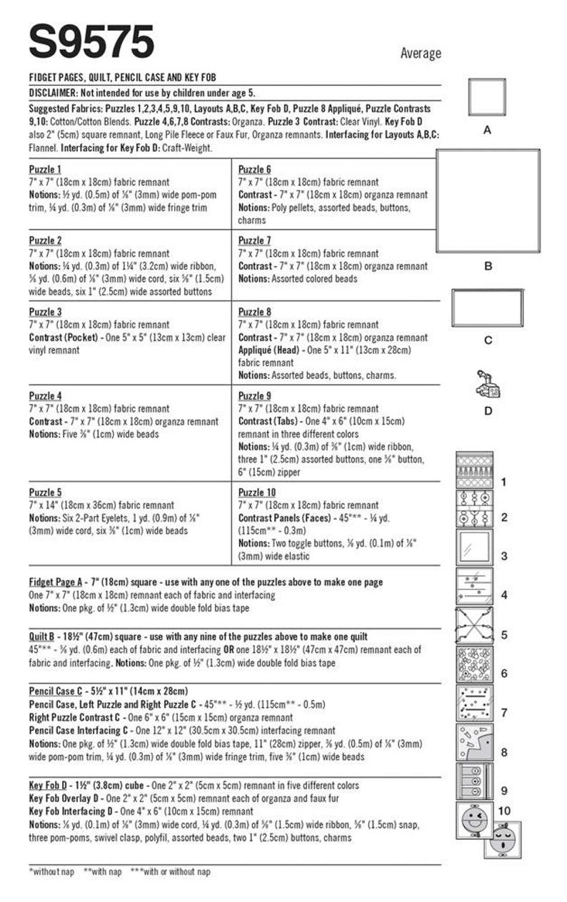 FIDGET TOYS Sewing PATTERN | Sew Fiddle Quilt Blanket | Sensory Idea ...