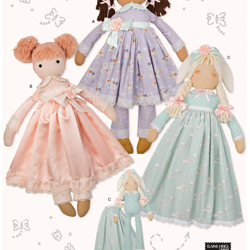 Doll Patterns to Sew - Etsy