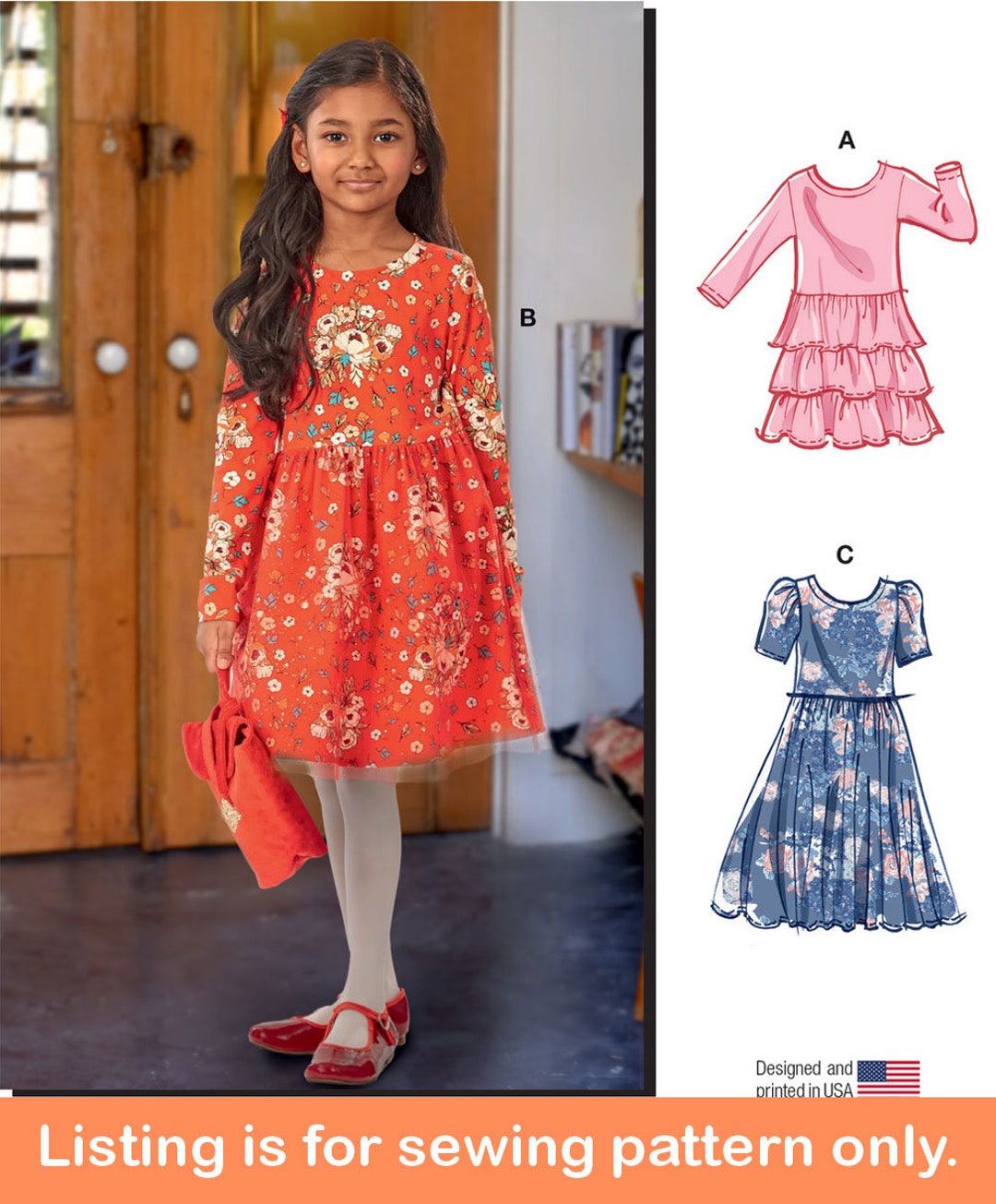 DRESS SEWING PATTERN | Sew Girls Clothes Clothing | Formal Party ...