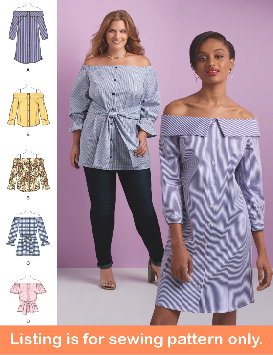 WOMEN SEWING PATTERN | Sew Summer Clothes Clothing | Dress Shirt Top ...