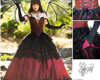 COSTUME SEWING PATTERN Sew Womens Halloween Carnival Outfit Vampire ...