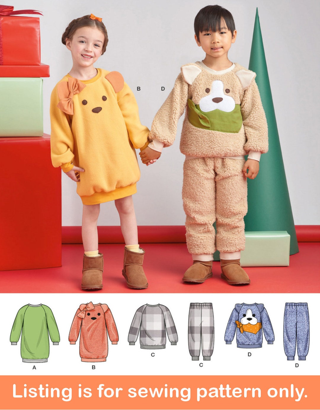 KIDS SEWING PATTERN | Sew Boys Girls Clothes Clothing | Sweatshirt ...